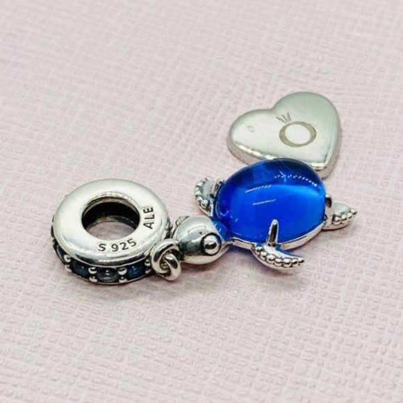 Pandora | Jewelry | Murano Glass Sea Turtle Dangle | Poshmark